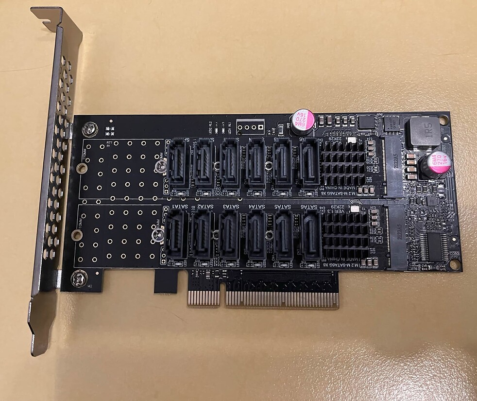 Getting 24+ SATA ports out of a PCIe 4 x16 - HDD's & SSD's ...