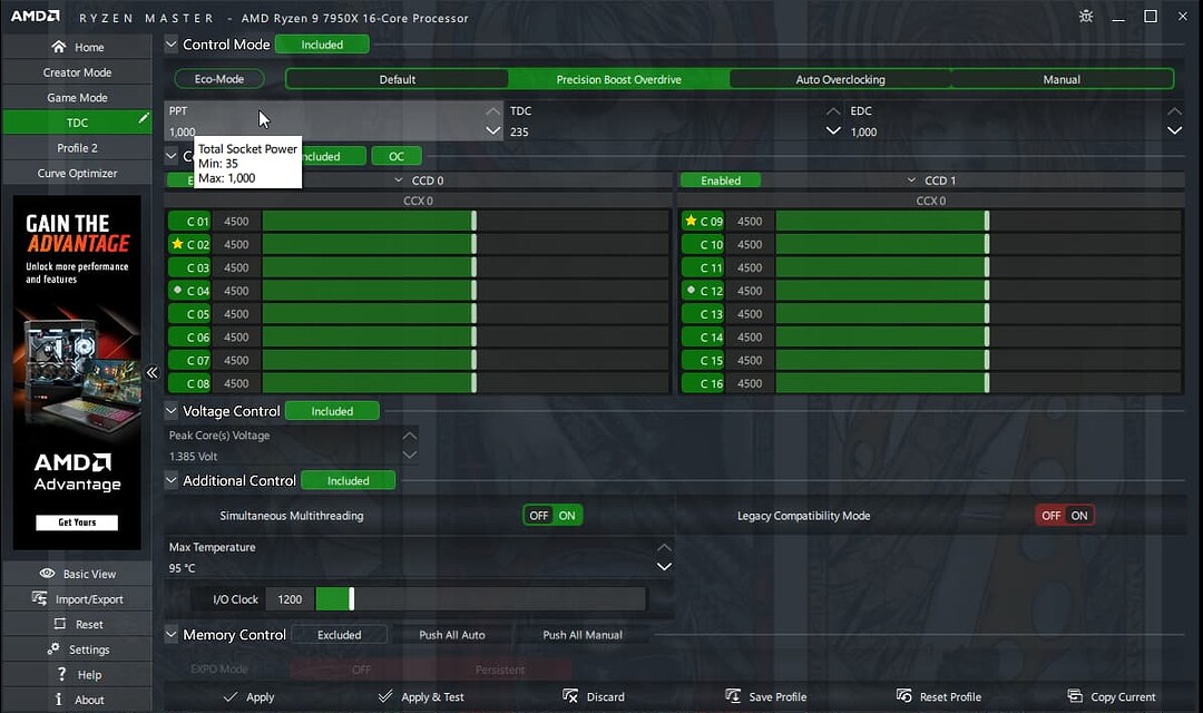 How to figure out how to set PPT, EDC and TDC limits? - High ...