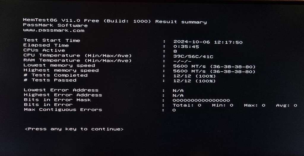 Disappearing MemTest86 errors after BIOS reset at identical RAM ...