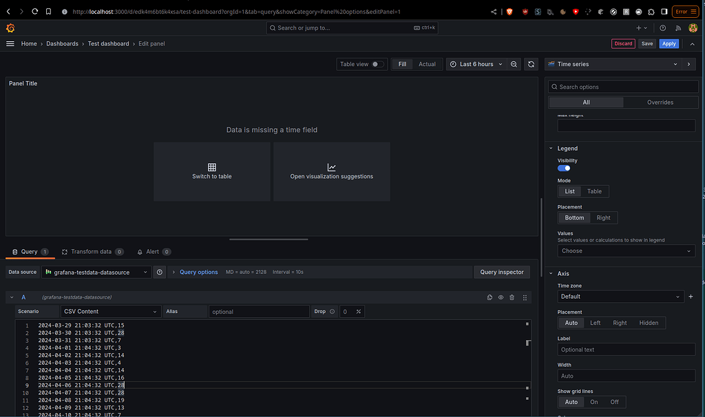 [SOLVED] How to force grafana to display time series data - Open Source & Web-Based ...