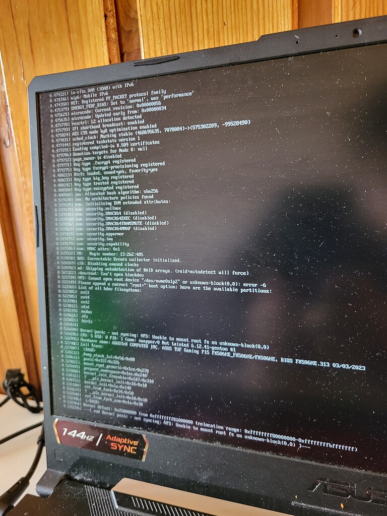 Gentoo Kernel Panic - Linux - Level1Techs Forums