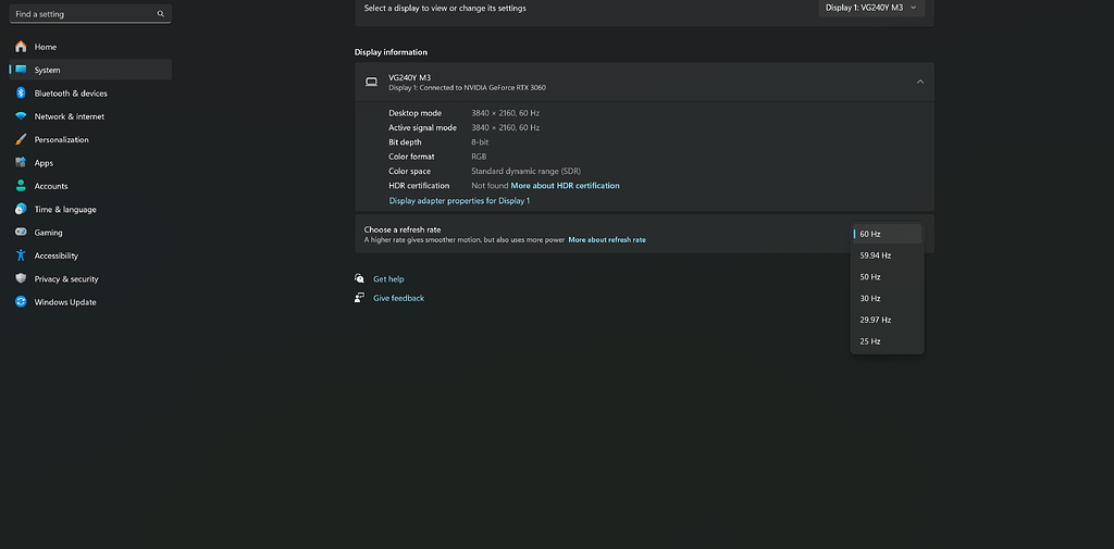 My monitor is stuck at 60hz and i don't know how to fix it - Other Hardware - Level1Techs Forums
