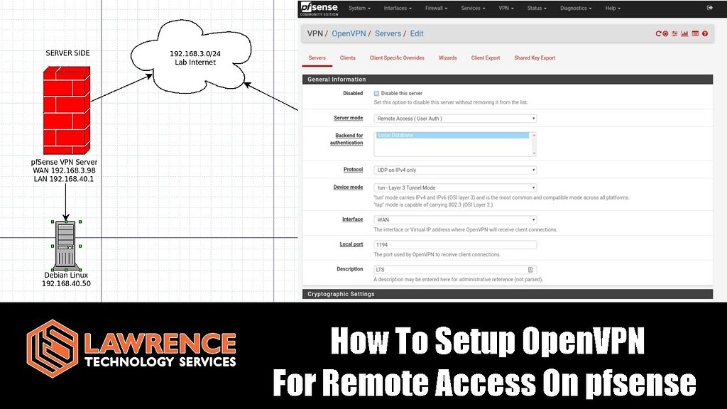 pfSense OpenVPN Remote Access has LAN Access but not Internet - Networking - Level1Techs Forums