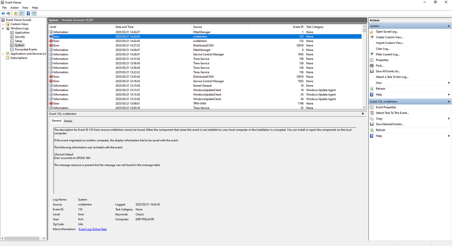 [SOLVED] Weird graphics card driver crashes on destiny 2 - Gaming - Level1Techs Forums