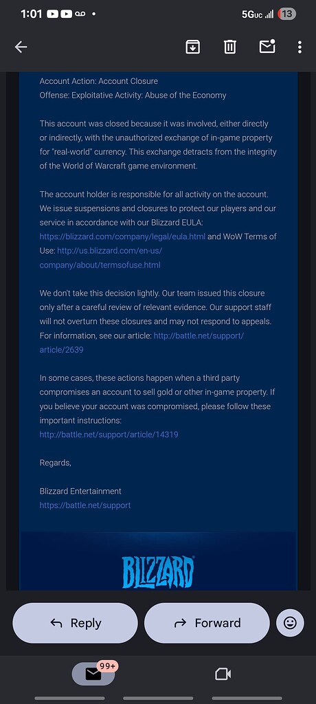 Looks like Blizzard just banned me from WoW - Gaming - Level1Techs Forums