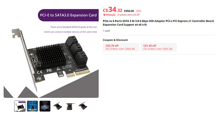 Best way to add SATA ports - Storage - Level1Techs Forums