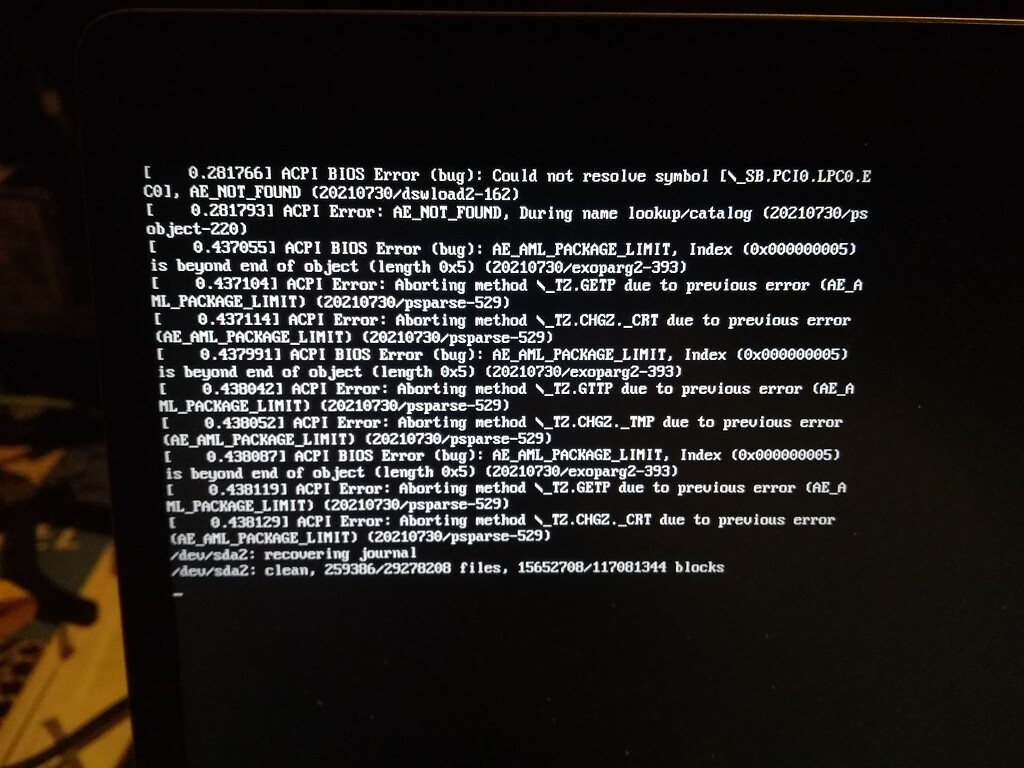 Laptop stops booting - Linux - Level1Techs Forums