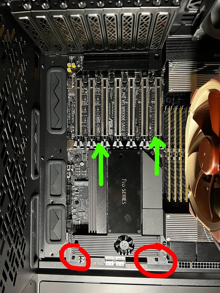 How to mount dual RTX 4090s on a ASUS WRX90E-SAGE? - Build a PC - Level1Techs Forums