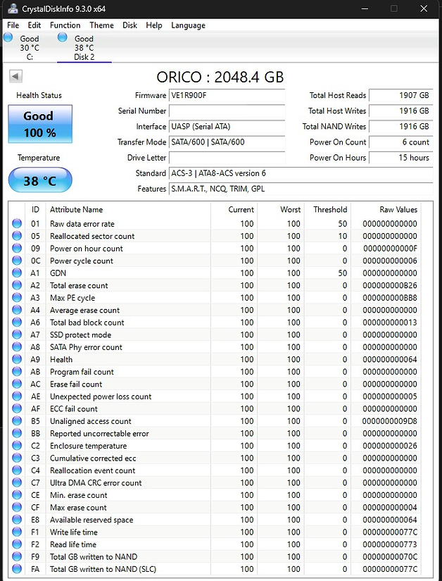 Orico Y20 SATA SSD - Storage - Level1Techs Forums
