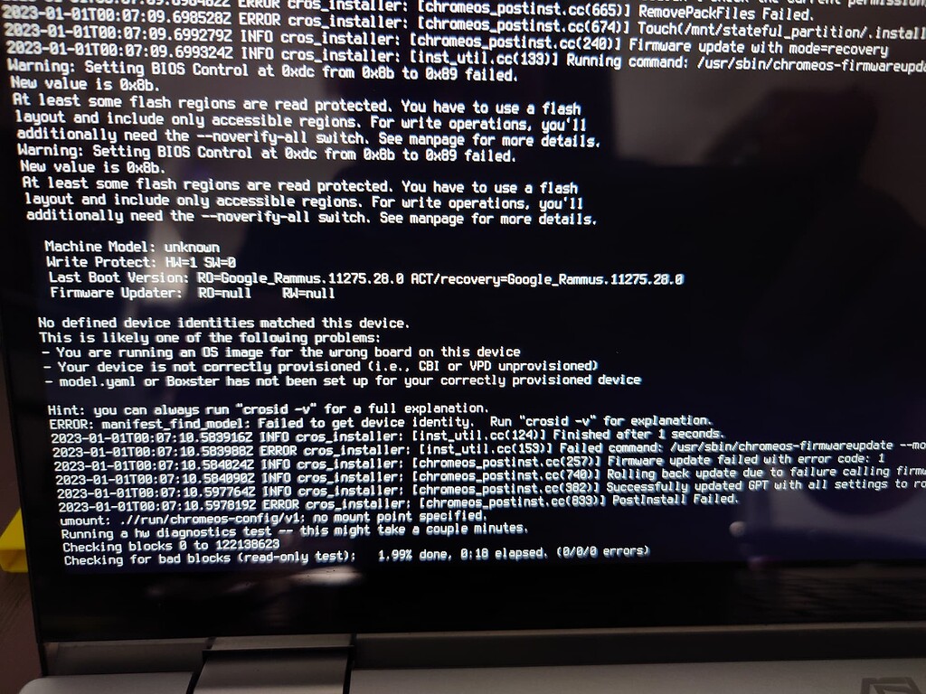 Chromebook won't repair - Laptops & Netbooks - Level1Techs Forums