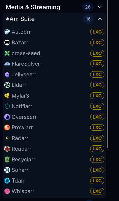 Adding Arr Stack to existing Proxmox Setup Using LXCs - Virtualization ...