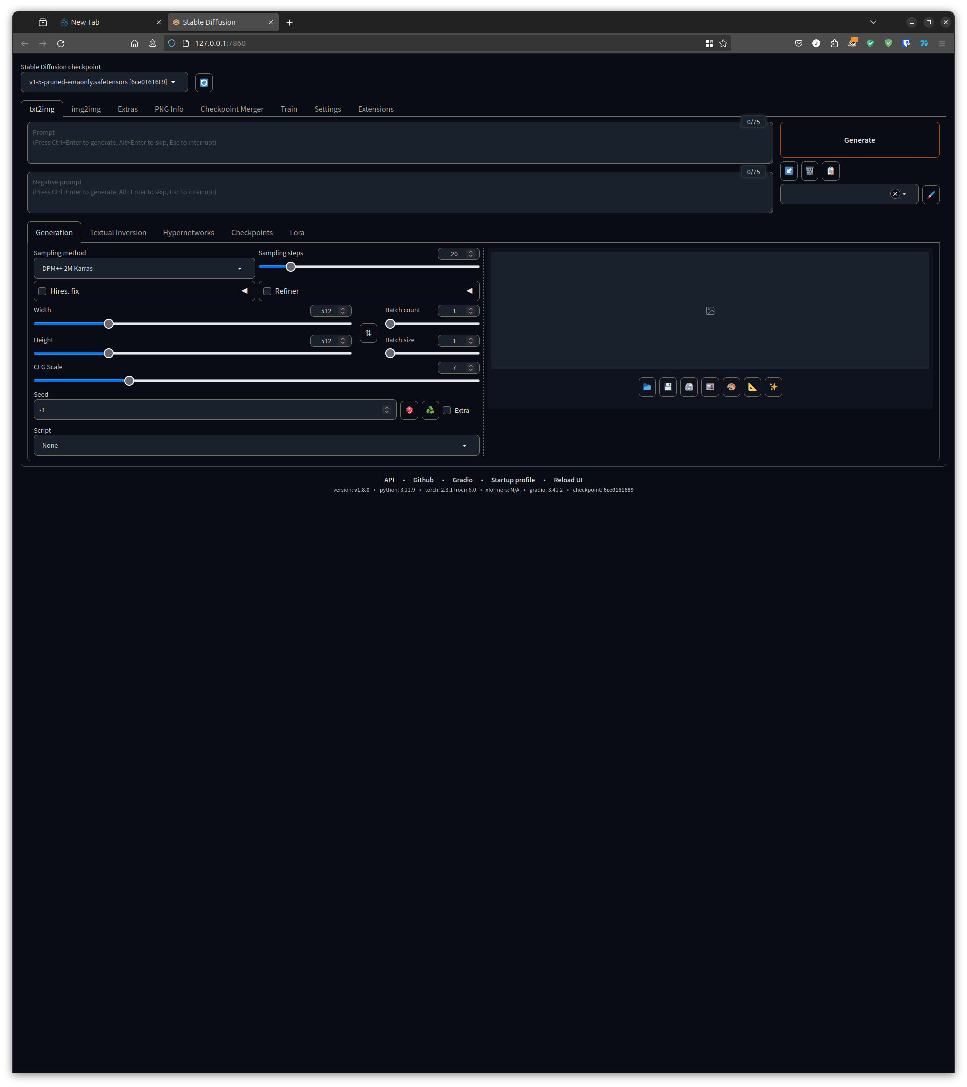 Unsure of next steps after ROCM and Stable Diffusion install - Machine Learning, LLMs, & AI ...