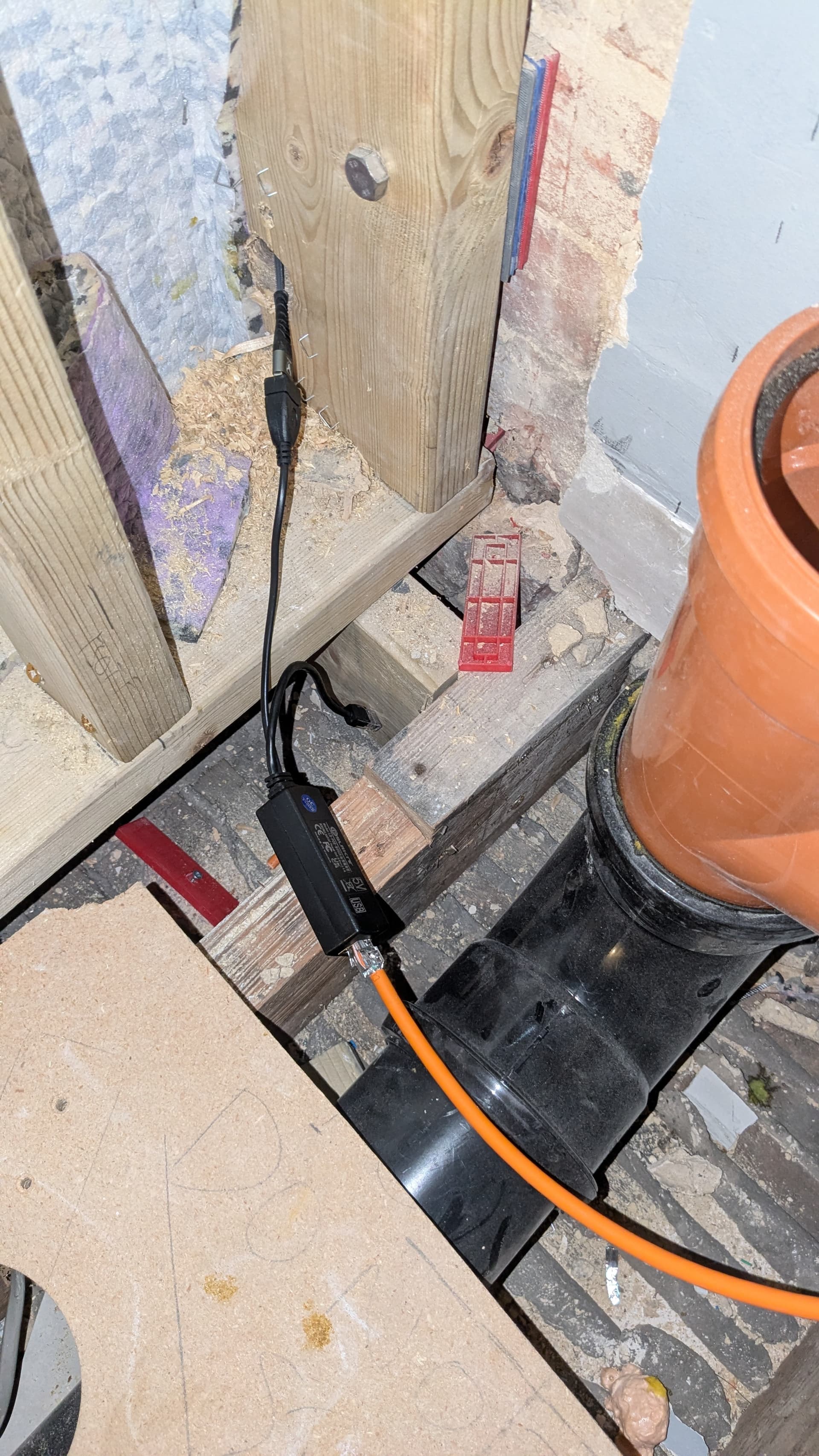 Fitting / installing Unifi door bell through masonry wall (got it used ...