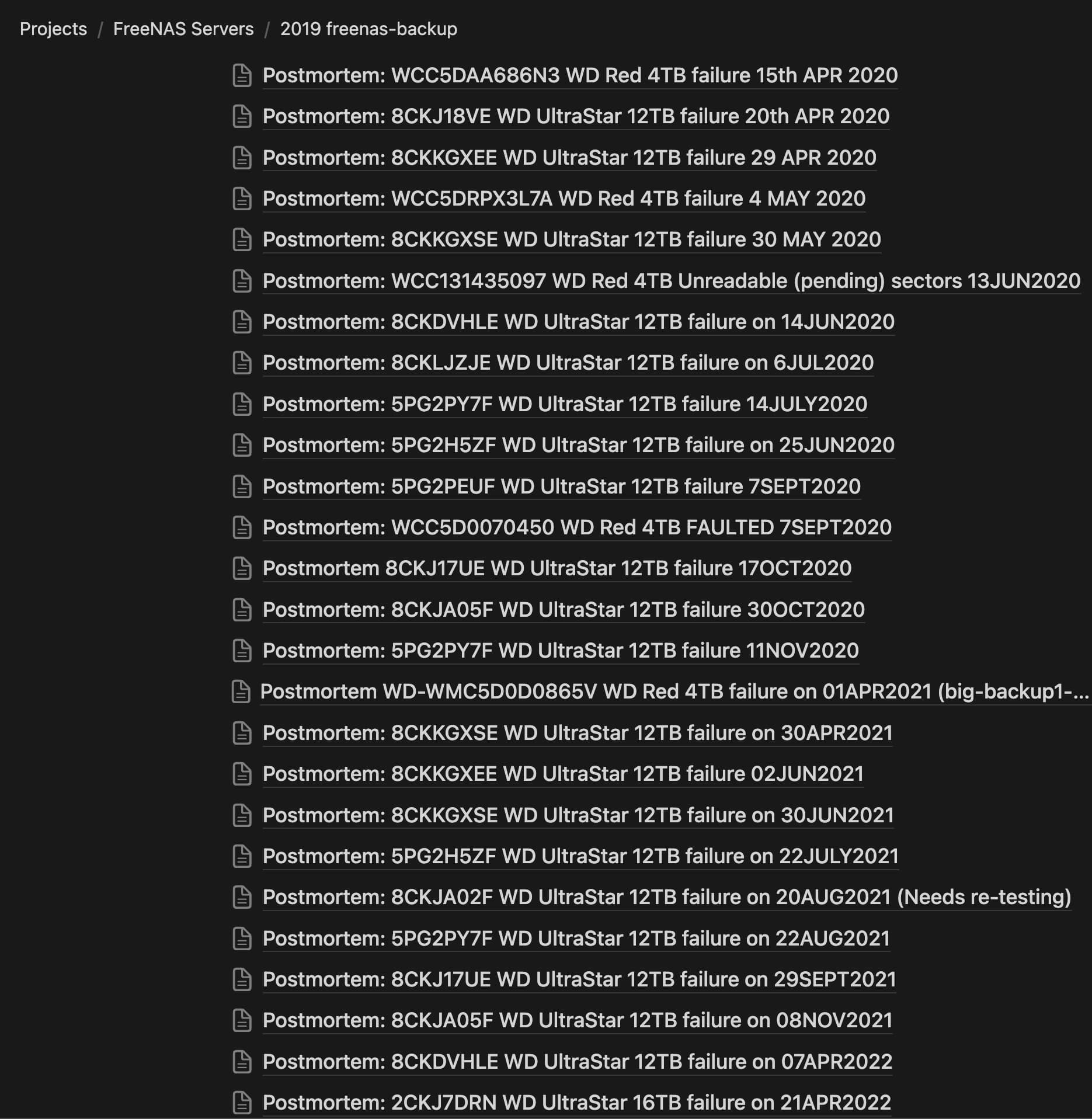 I guess this drive is dying, argh... WD 16TB Helioseal (crapTM) - Operating Systems & Open ...