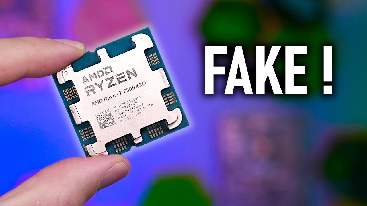 PSA: Fake 7800X3D cpus in the wild (der8auer) - CPU - Level1Techs Forums
