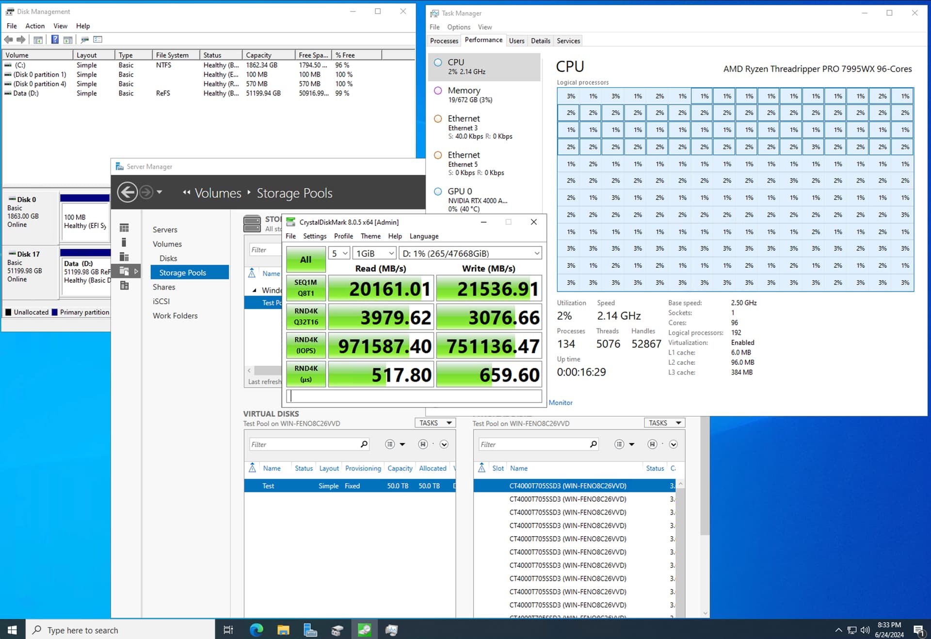 Threadripper 7980X + ASUS - Pro WS TRX50-SAGE WIFI build - Page 4 ...