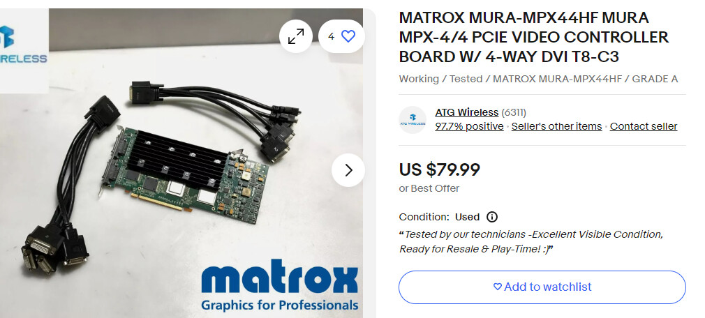 Matrox mura MPx44hf - Other Hardware - Level1Techs Forums