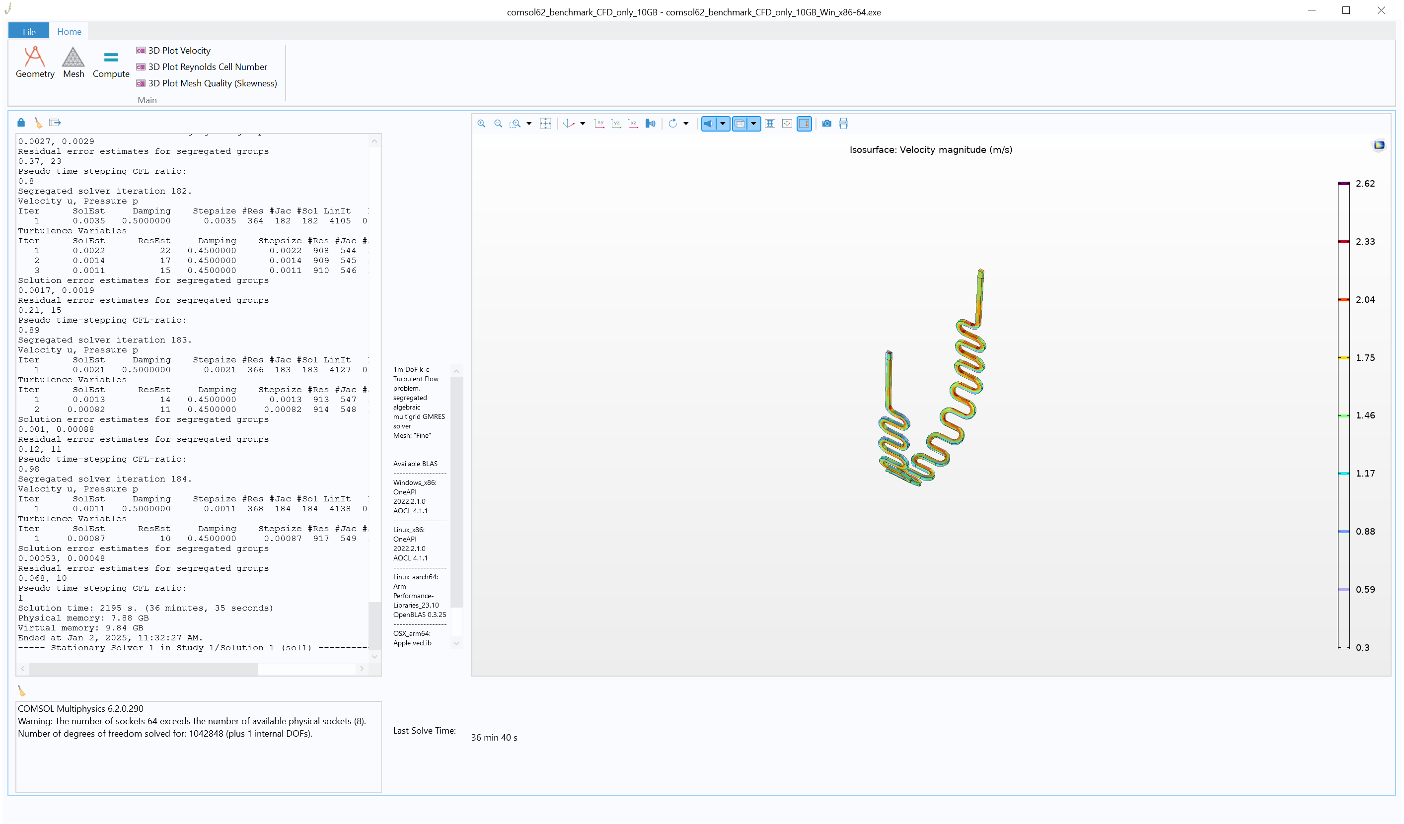 CFD-Multiphysics Benchmark for x86 and ARM (Windows/macOS/Linux) - Page 10 - Multiphysics ...
