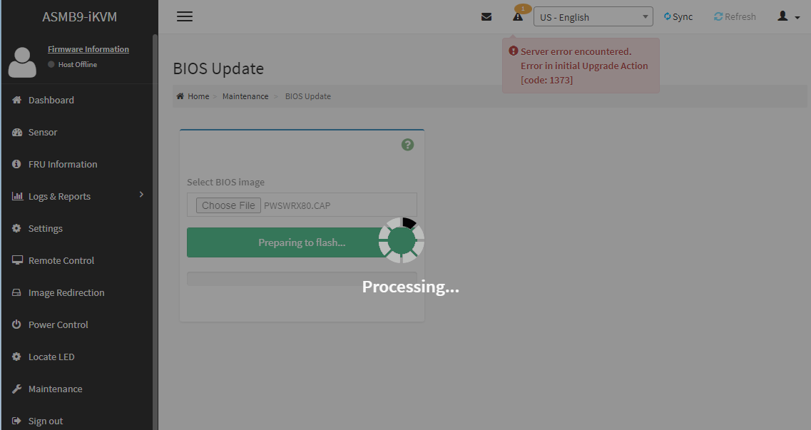 Asus WRX80 Sage - can't update BIOS through IPMI - Open Source & Web-Based - Level1Techs Forums