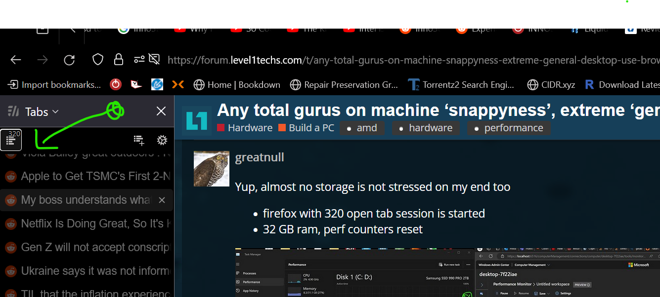 Any total gurus on machine 'snappyness', extreme 'general desktop use' / browsing - Page 6 ...