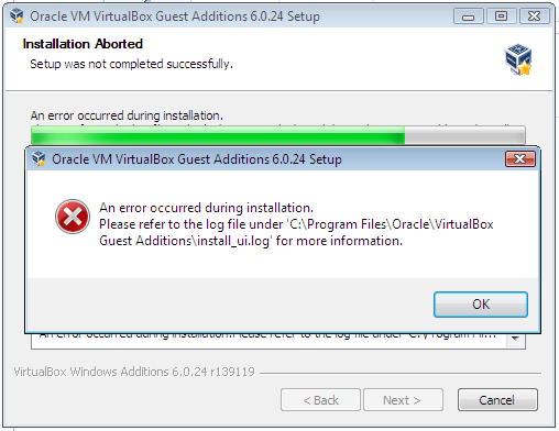 [SOLVED] VirtualBox Guest Additions Error - Windows - Level1Techs Forums