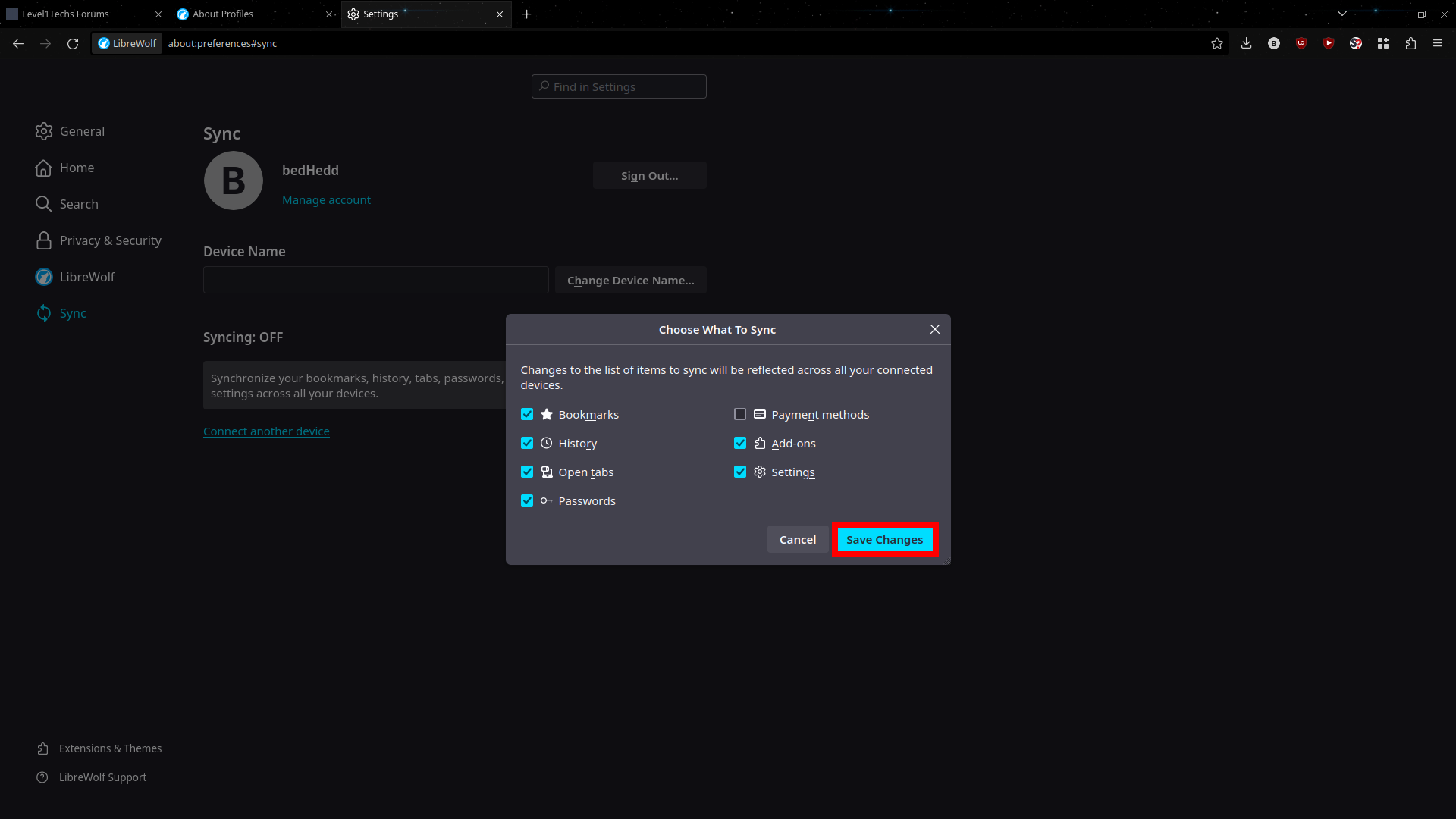 How to Overwrite Remote Cloud Firefox Sync with Local - Wikis & How-to Guides - Level1Techs Forums