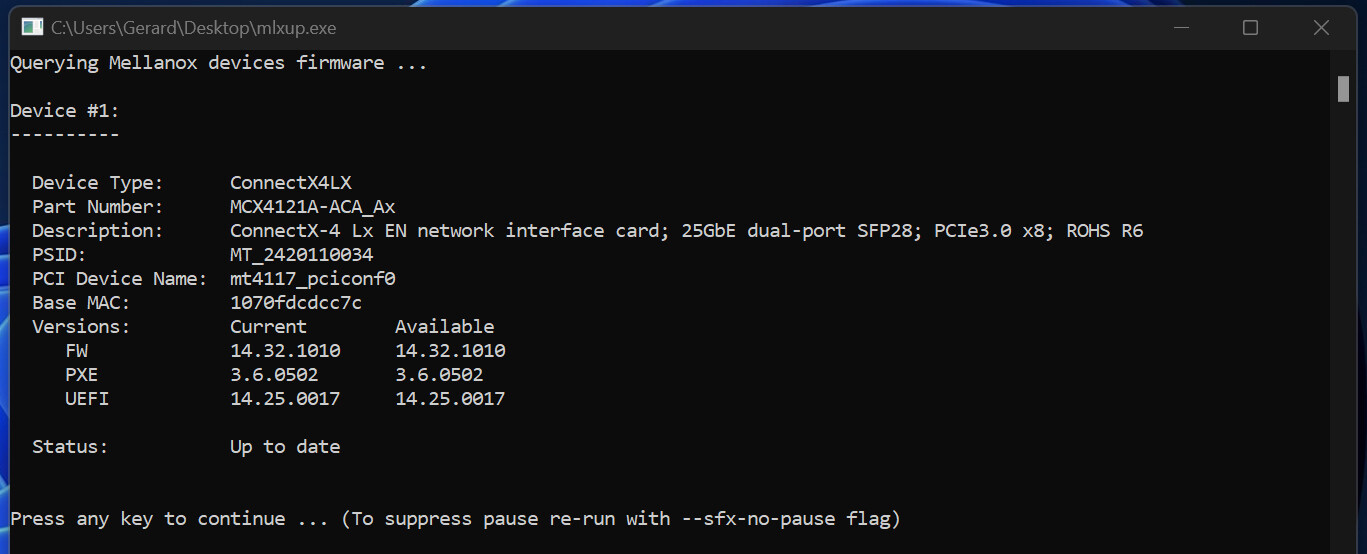 Help with Mellanox ConnectX-4 Lx / ConnectX-5 Lx Nics Windows 10 and Windows 11 Driver Issue ...