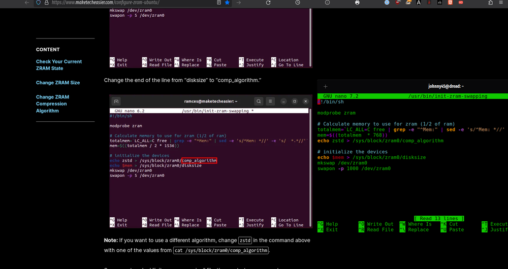 Help / correct init-zram-swapping format - Linux - Level1Techs Forums