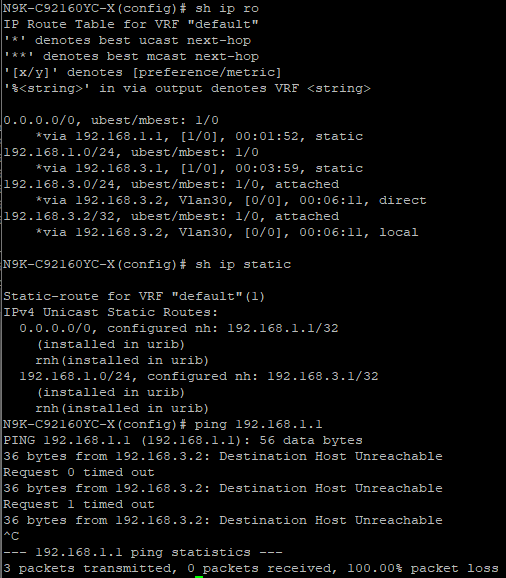 "No Route To Host"/"Destination Unreachable" Cisco Nexus N9K - Networking - Level1Techs Forums