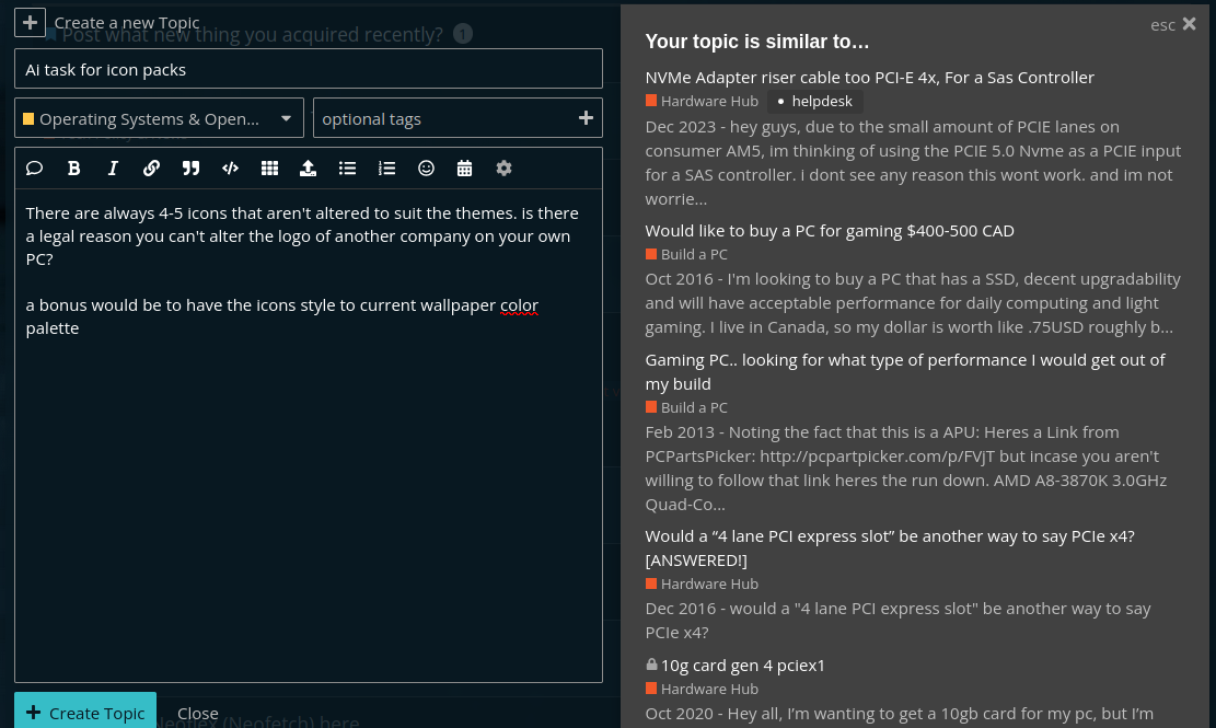Ai task for icon packs - Linux - Level1Techs Forums